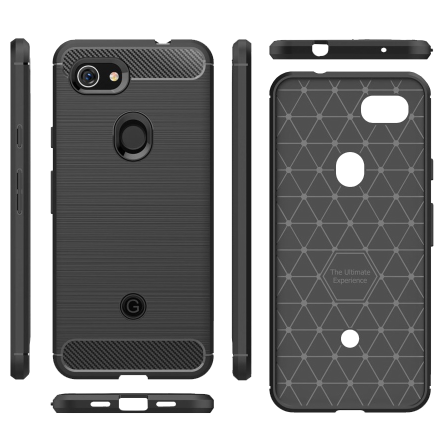 Flexi Slim Carbon Fibre Case for Google Pixel 3a (Black)